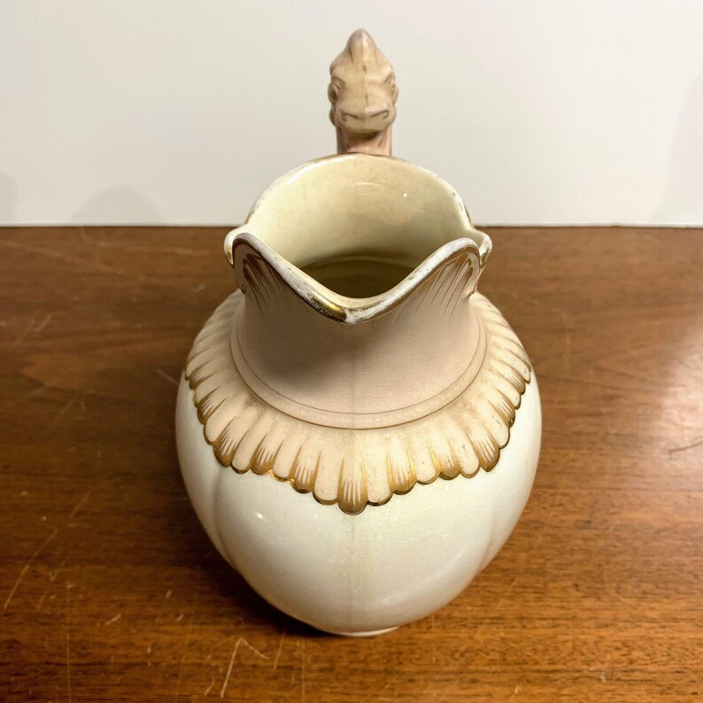 Antique Edwin Bennett Pottery Company Lions Head Pitcher - Etsy