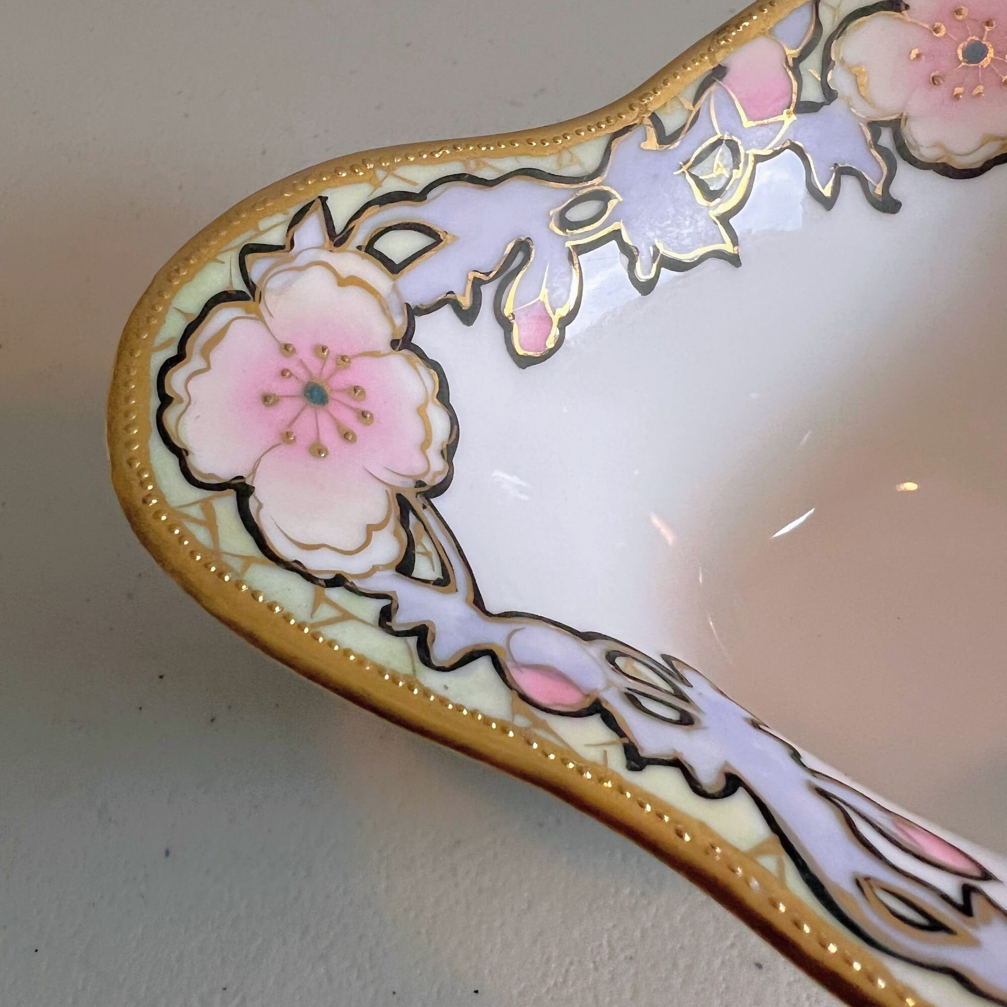 Vintage Nippon Morimura Bros Hand Painted Dish Enameled Gold - Etsy