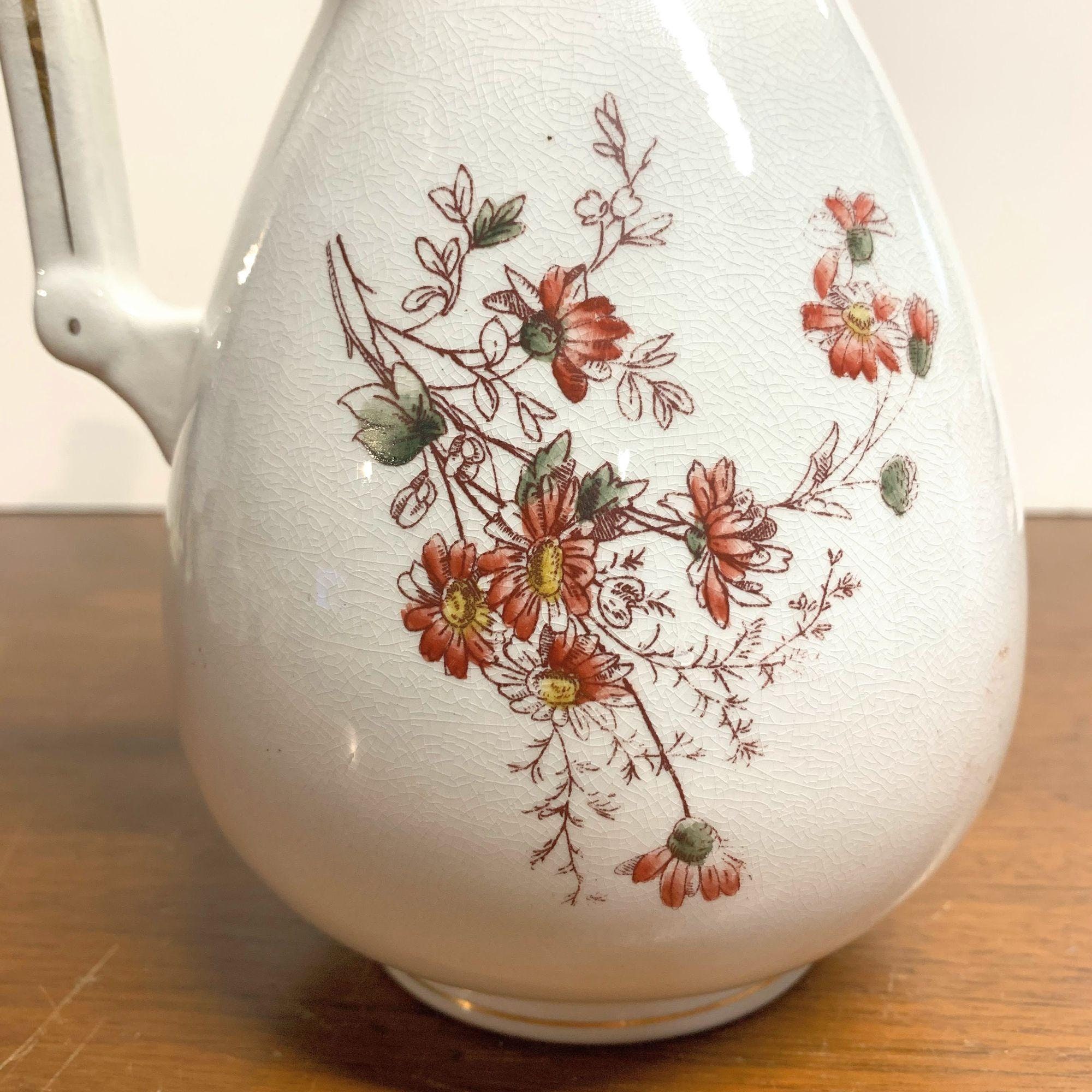 Antique Edwin Bennett Pottery Warranted Stone China Pitcher - Etsy