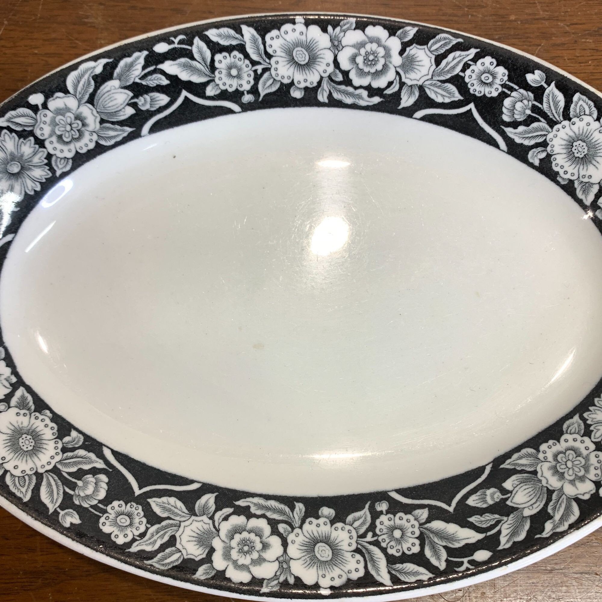 Vintage John Maddock Restaurant Ware Oval Plate Hotel China | Etsy