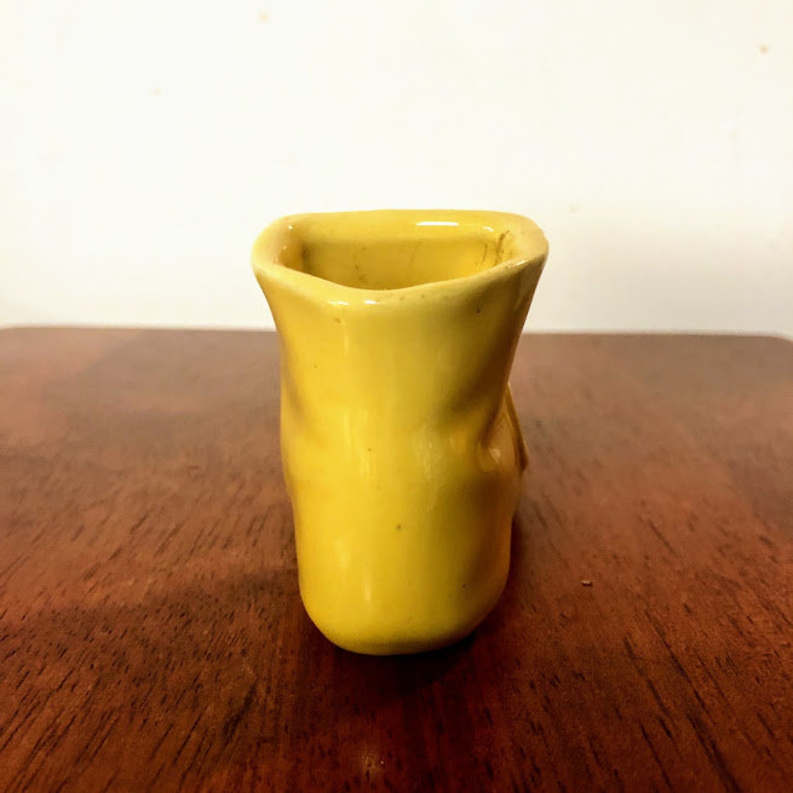 Vintage Yellow Untied Baby Boot Planter - Etsy
