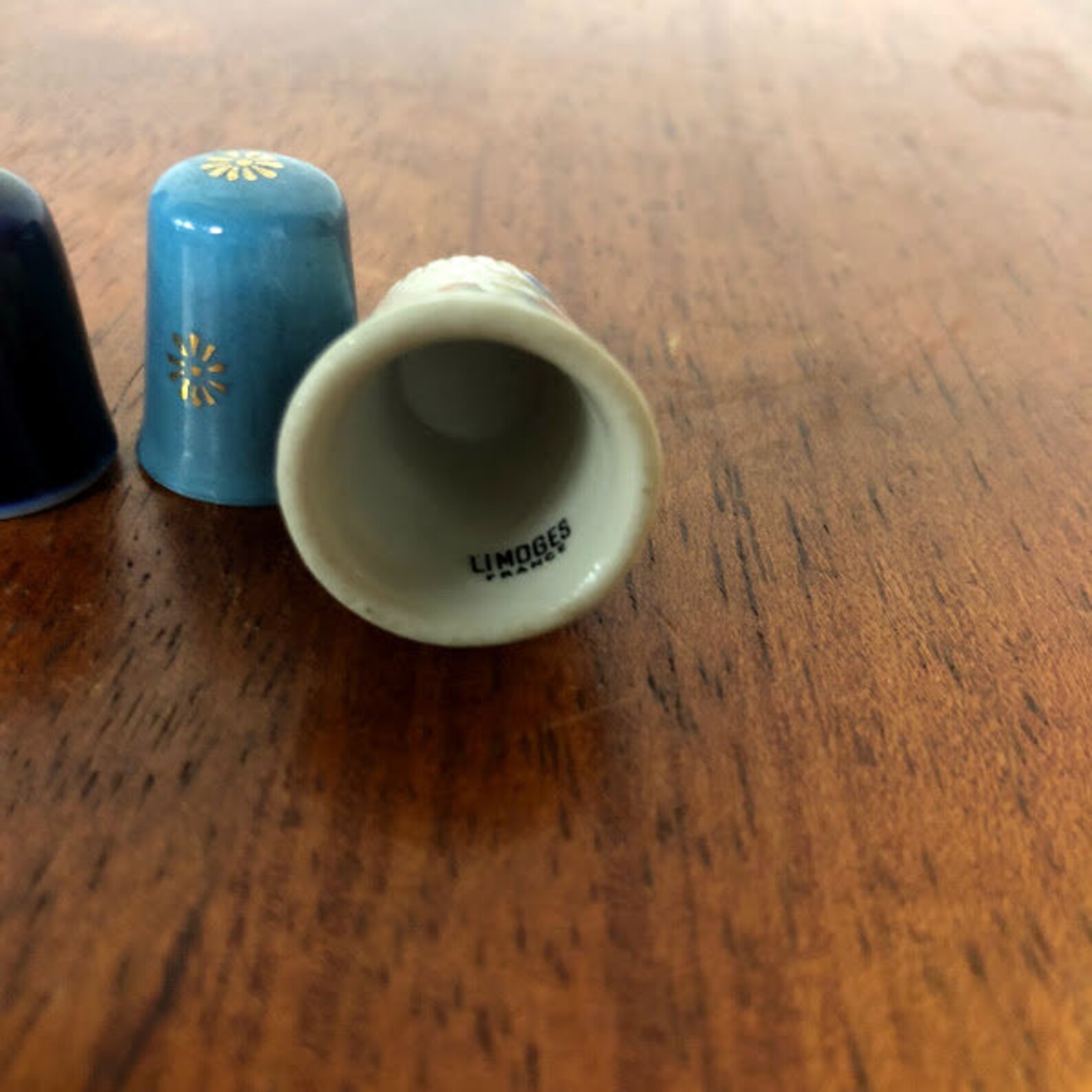 Vintage Limoges France Trio of Miniature Thimbles - Etsy