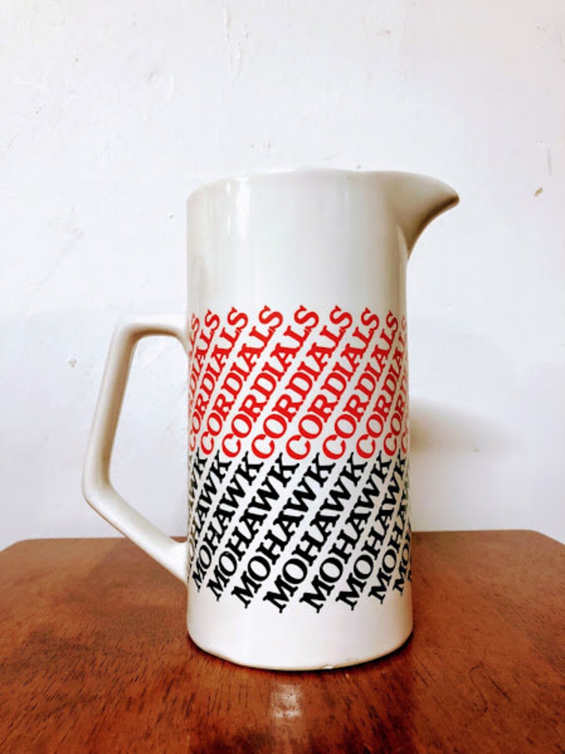 Vintage Mohawk Cordials Ceramic Beer Pitcher | Etsy