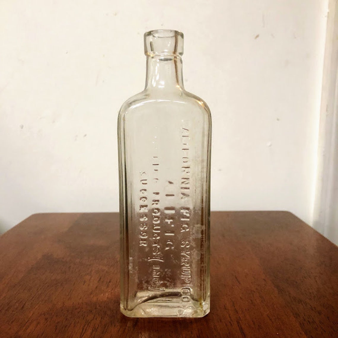 Antique california Fig Syrup Sterling Products 6 7/8 - Etsy