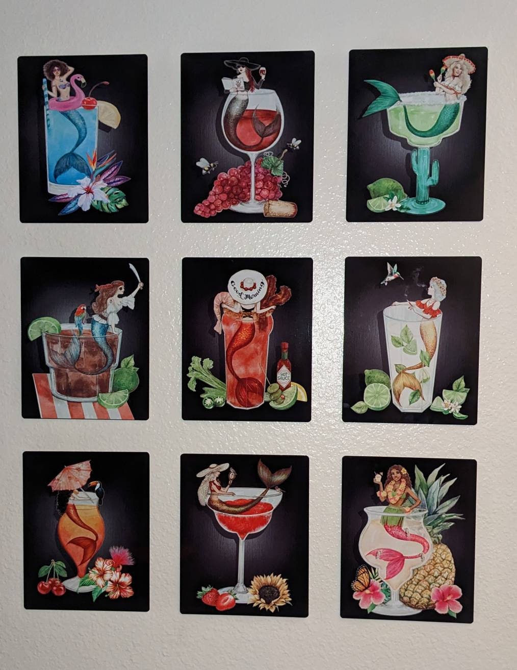 Bar Sign Mermaid Sign Alcohol Sign Cocktail Sign Mermaid Wall Decor ...