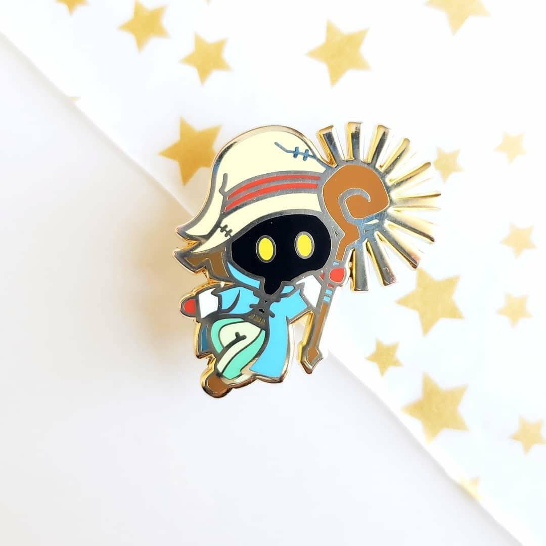 Black Mage Enamel Pin - Etsy