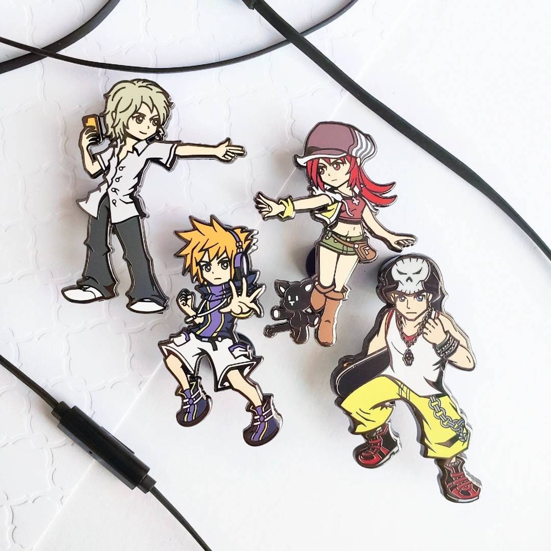 TWEWY Shibuya Players Enamel Pins - Etsy