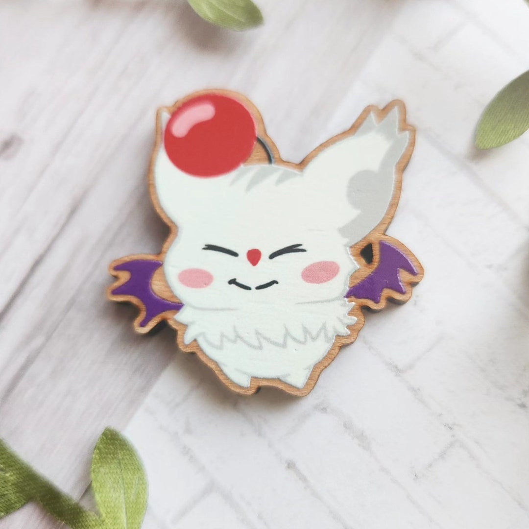 Moogle Brother Wood Pin / Magnet - Etsy