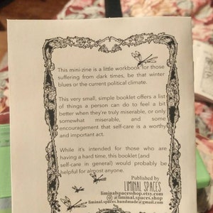 Survival Tips for Dark Times Mini-zine - Etsy Canada