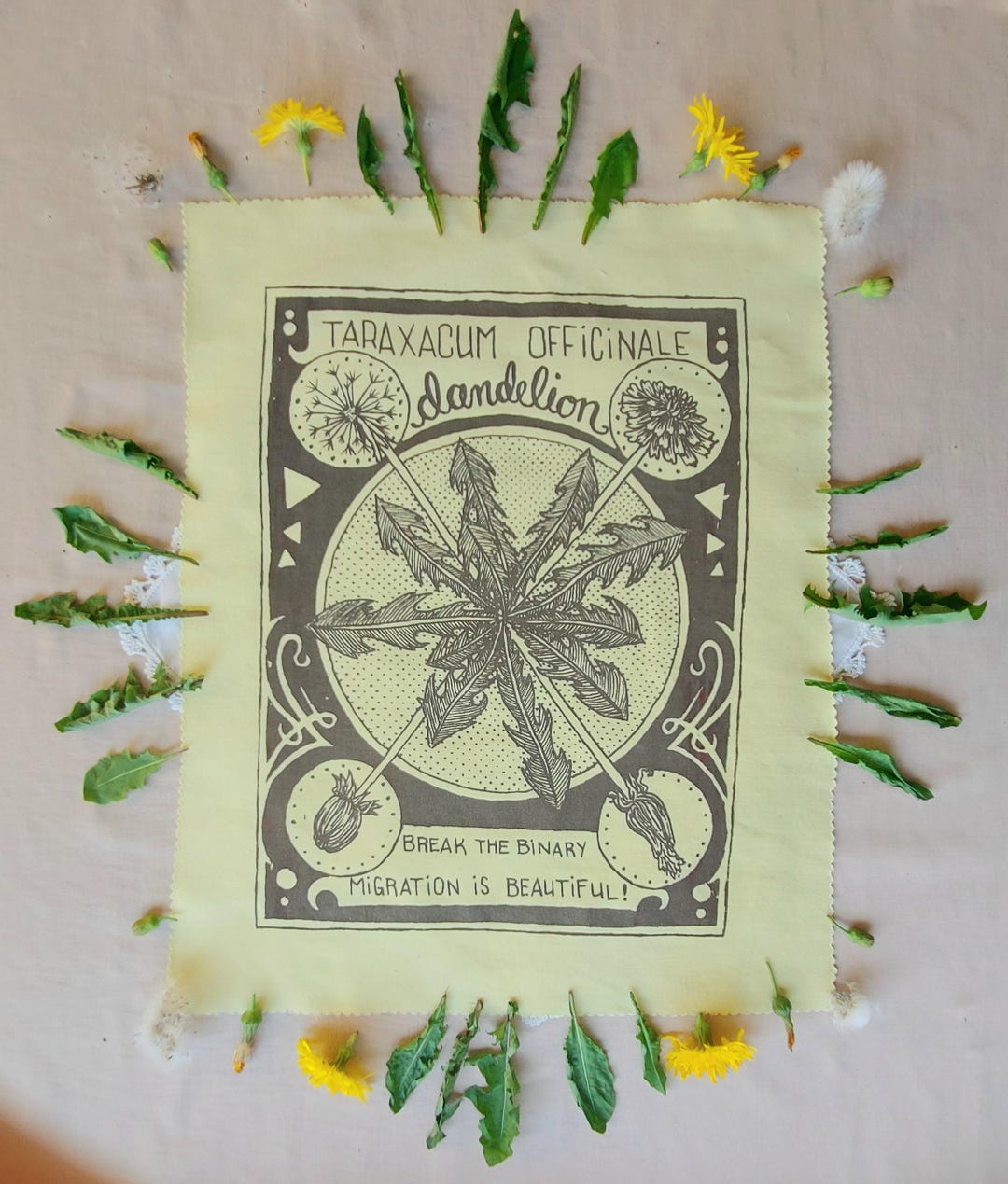 Dandelion Patch: Break the Binary, Migration is Beautiful - Etsy
