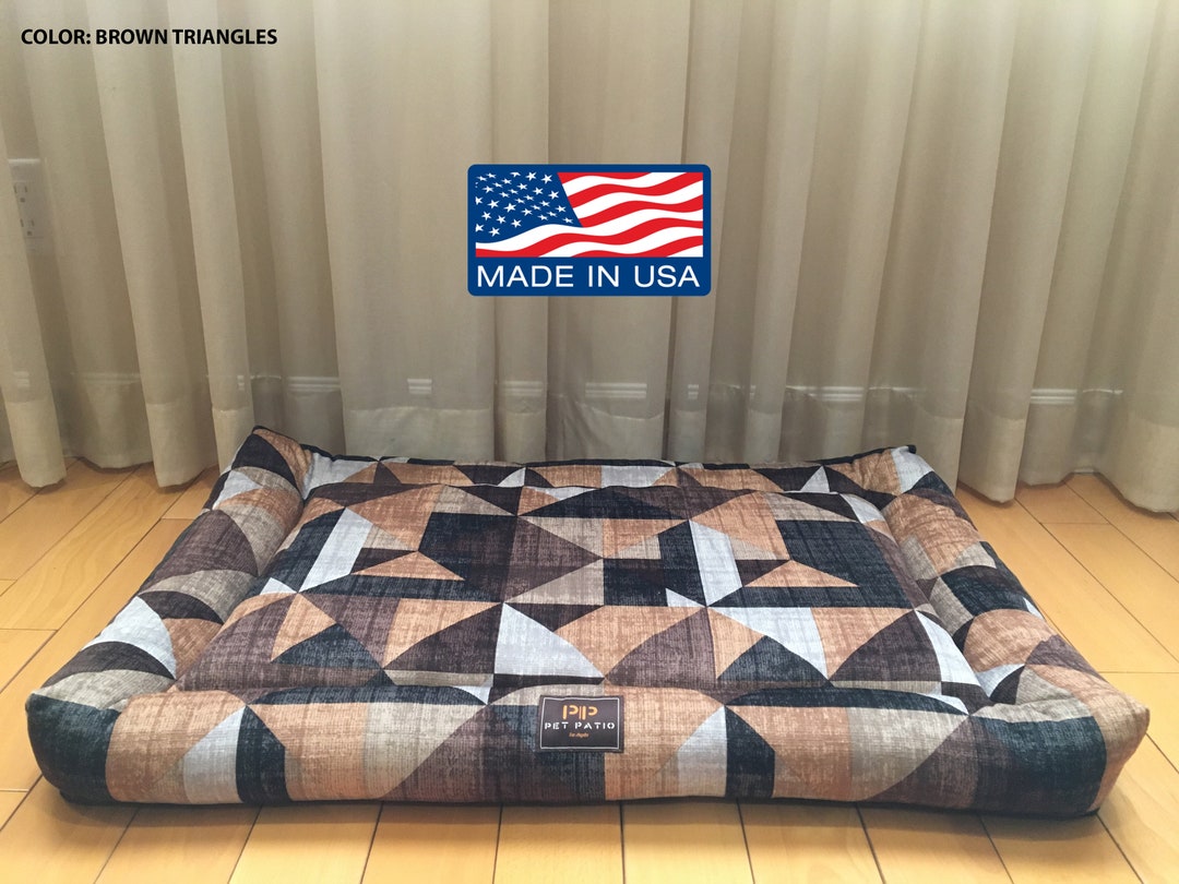 Pattern Dog Bed Crate Mat - Rectangle Large Medium Small With WASHABLE ...