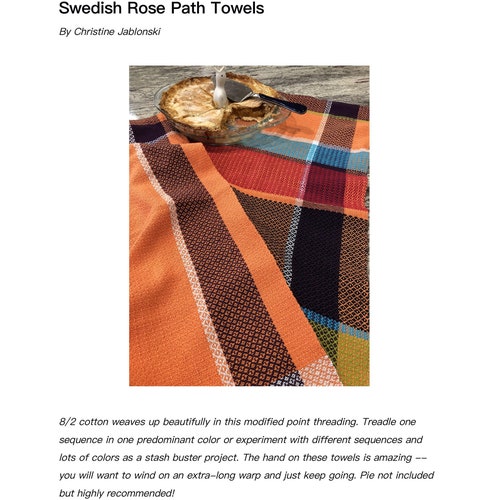 4-shaft Pattern PDF: Broken Herringbone Towels - Etsy