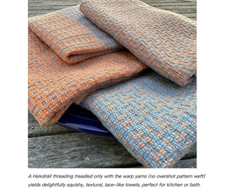 4-shaft Pattern PDF: Broken Herringbone Towels - Etsy