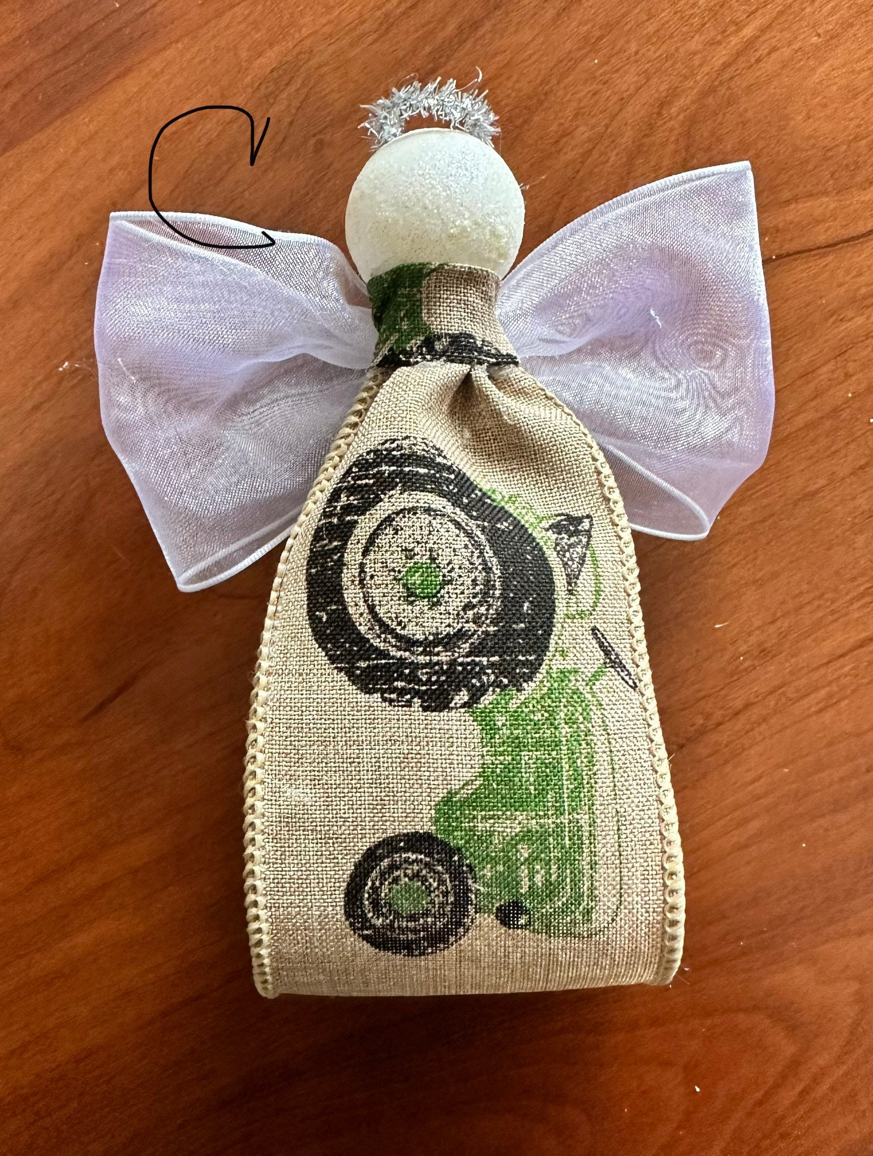 Tractor / Farmer Themed Angel Ornament - Magnet | Made to Order Listing ...