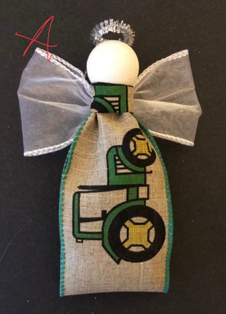 Tractor / Farmer Themed Angel Ornament - Magnet | Made to Order Listing ...