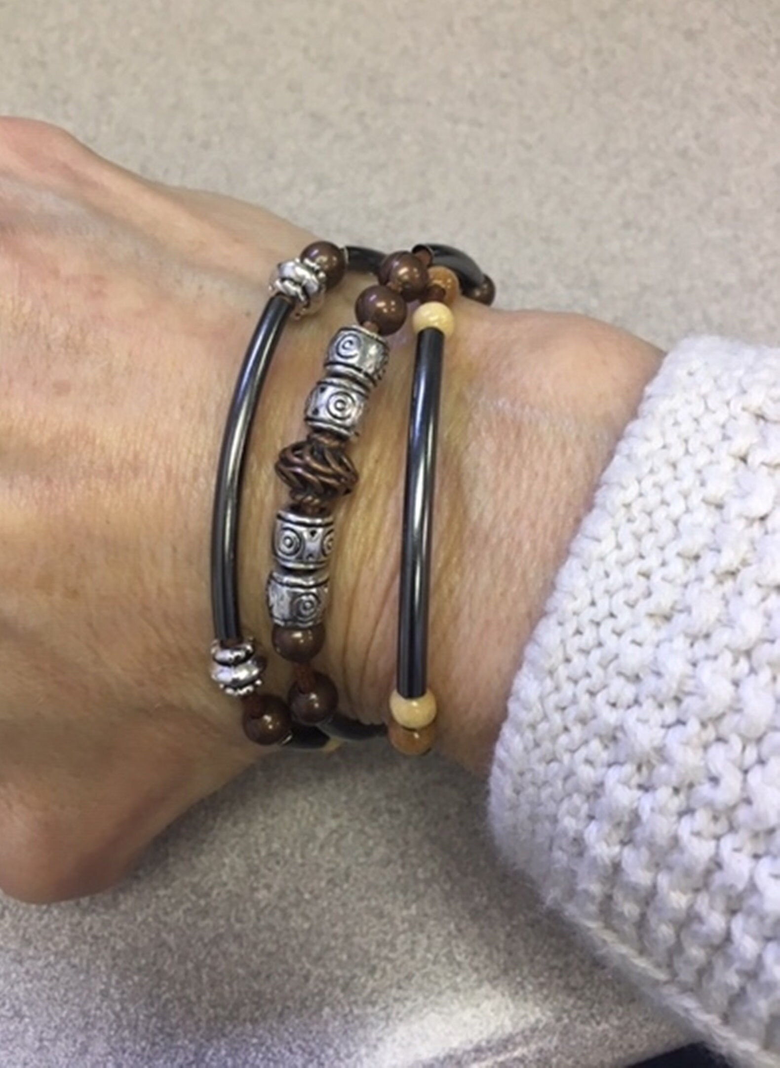 Brown Leather Bracelet - Etsy