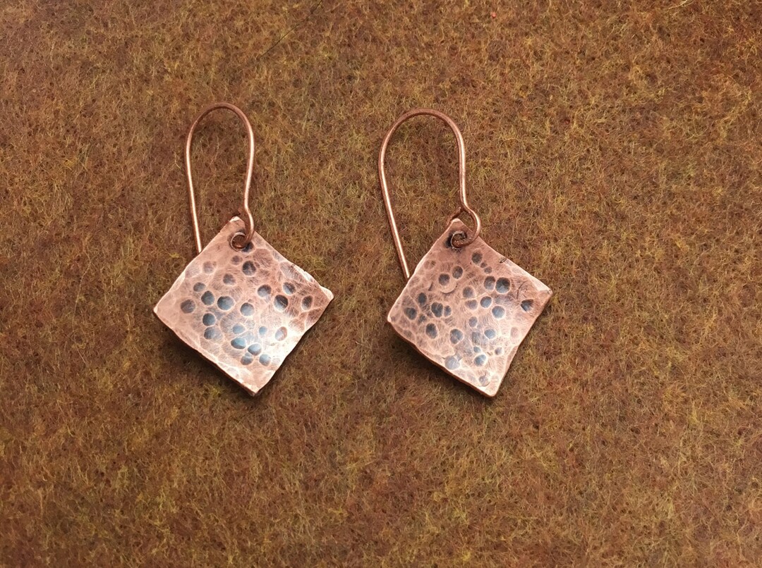 Dimpled Diamond Earrings - Etsy