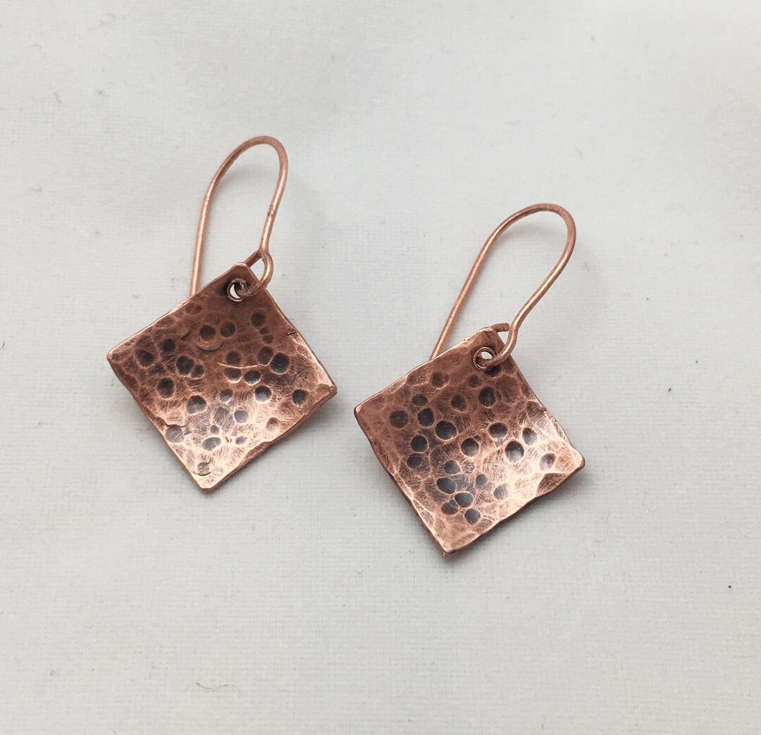 Dimpled Diamond Earrings - Etsy