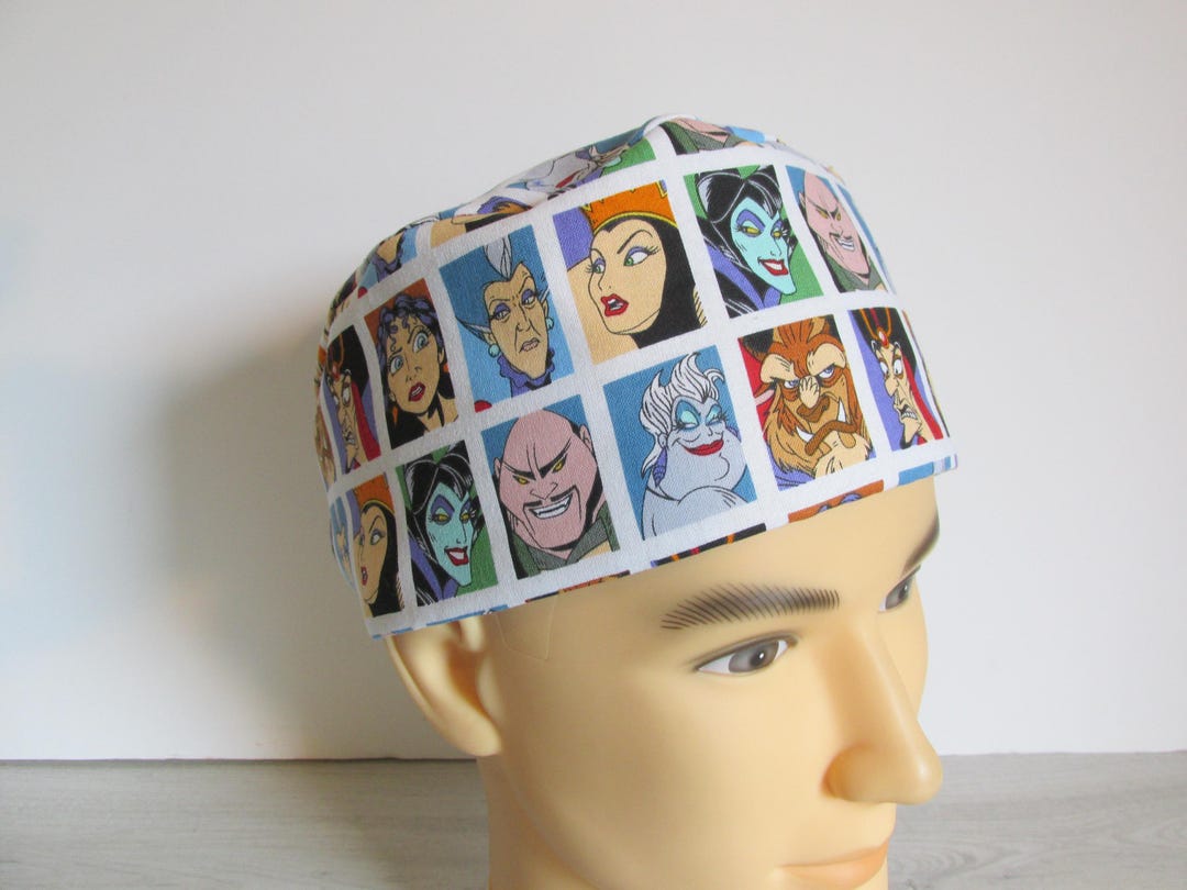 TV/ Movie Villain Characters Surgical Scrub Cap for Short Hair With ...