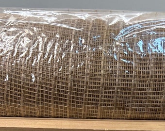 Poly Jute Mesh Ribbon natural 10.5 X 10 Yards Wreath Ribbon Making ...