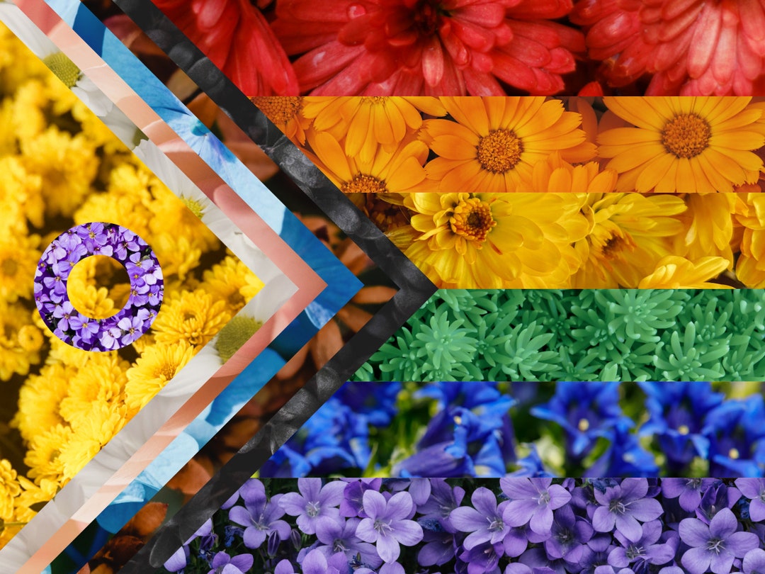 Floral Pride Flag Digital Download - Etsy
