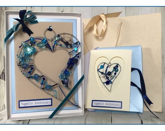 65th 65 Years Blue Sapphire Wedding Anniversary Gift Present - Etsy UK