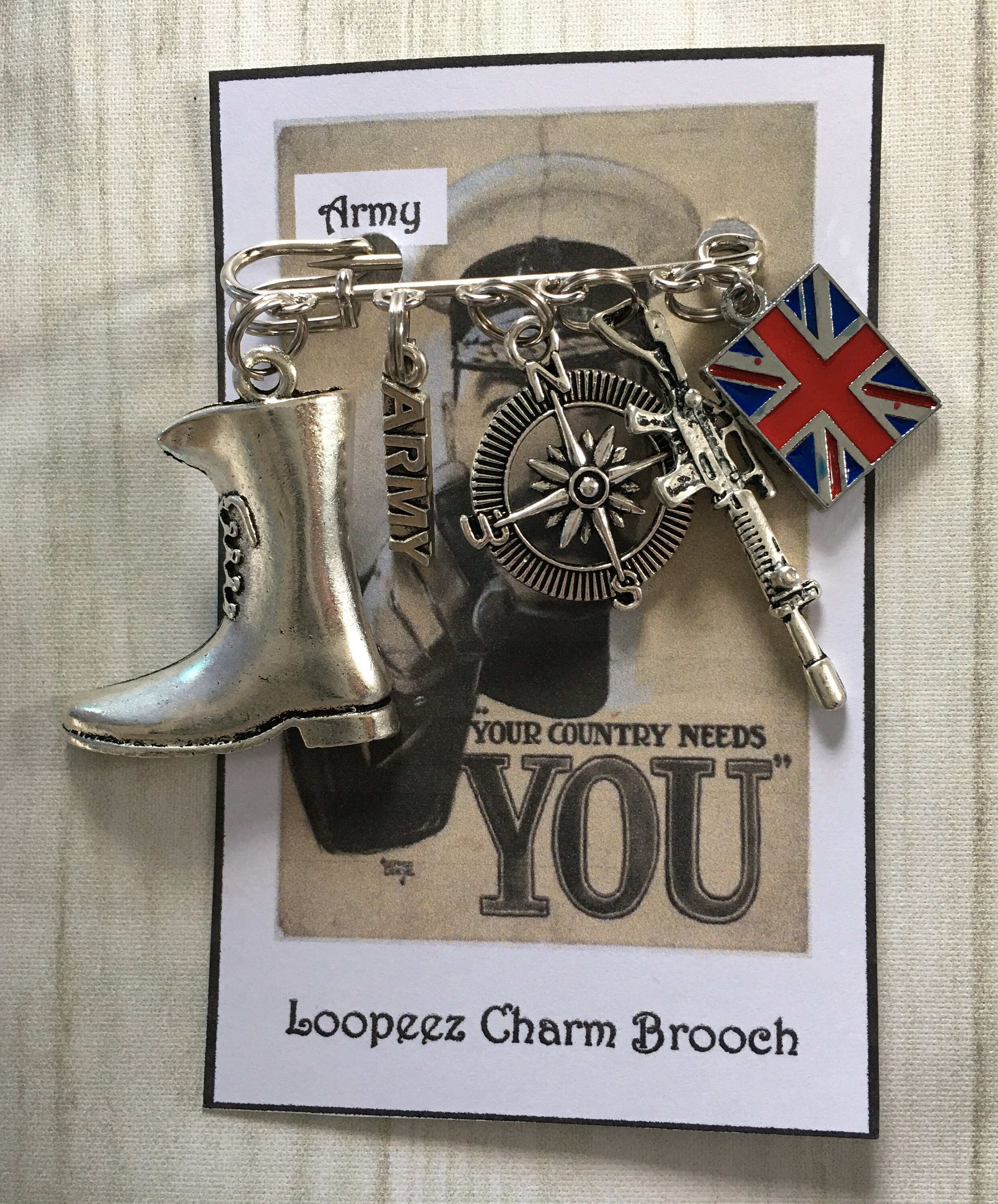 Army Charm Keyring / Bag Charm / Charm Brooch / Charm Pin - Etsy España
