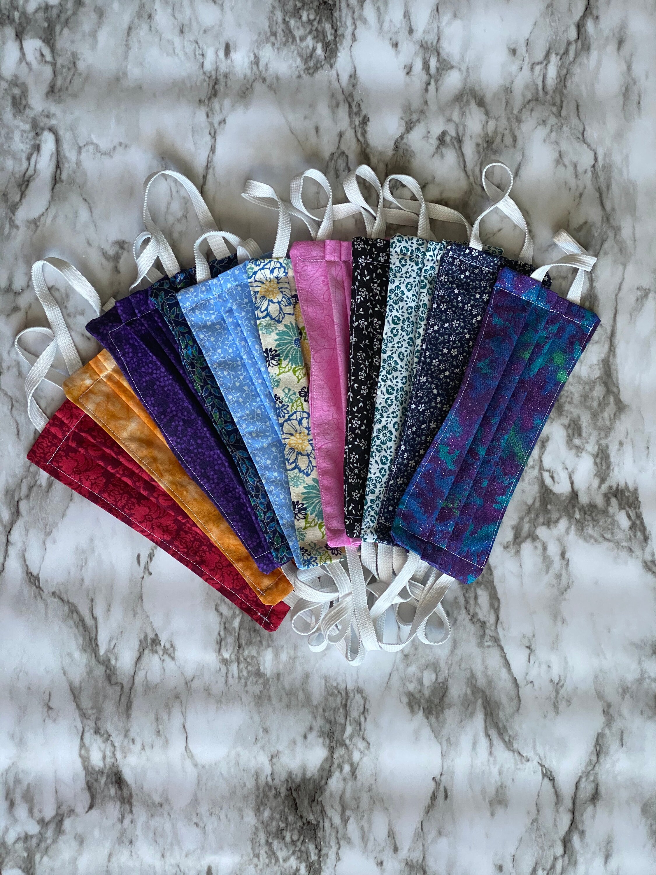 5 Pack Personal Face Mask Covering 100% Cotton Fabric Washable | Etsy