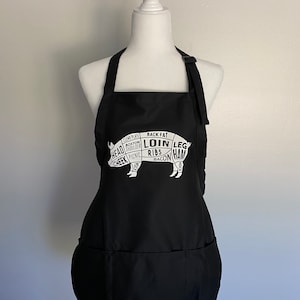 Meat Lover Butcher Cut Pig Apron Perfect Gift for Fathers Day - Etsy