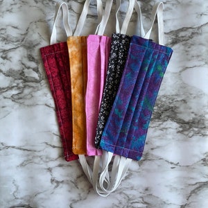 5 Pack Personal Face Mask Covering 100% Cotton Fabric Washable Reusable ...