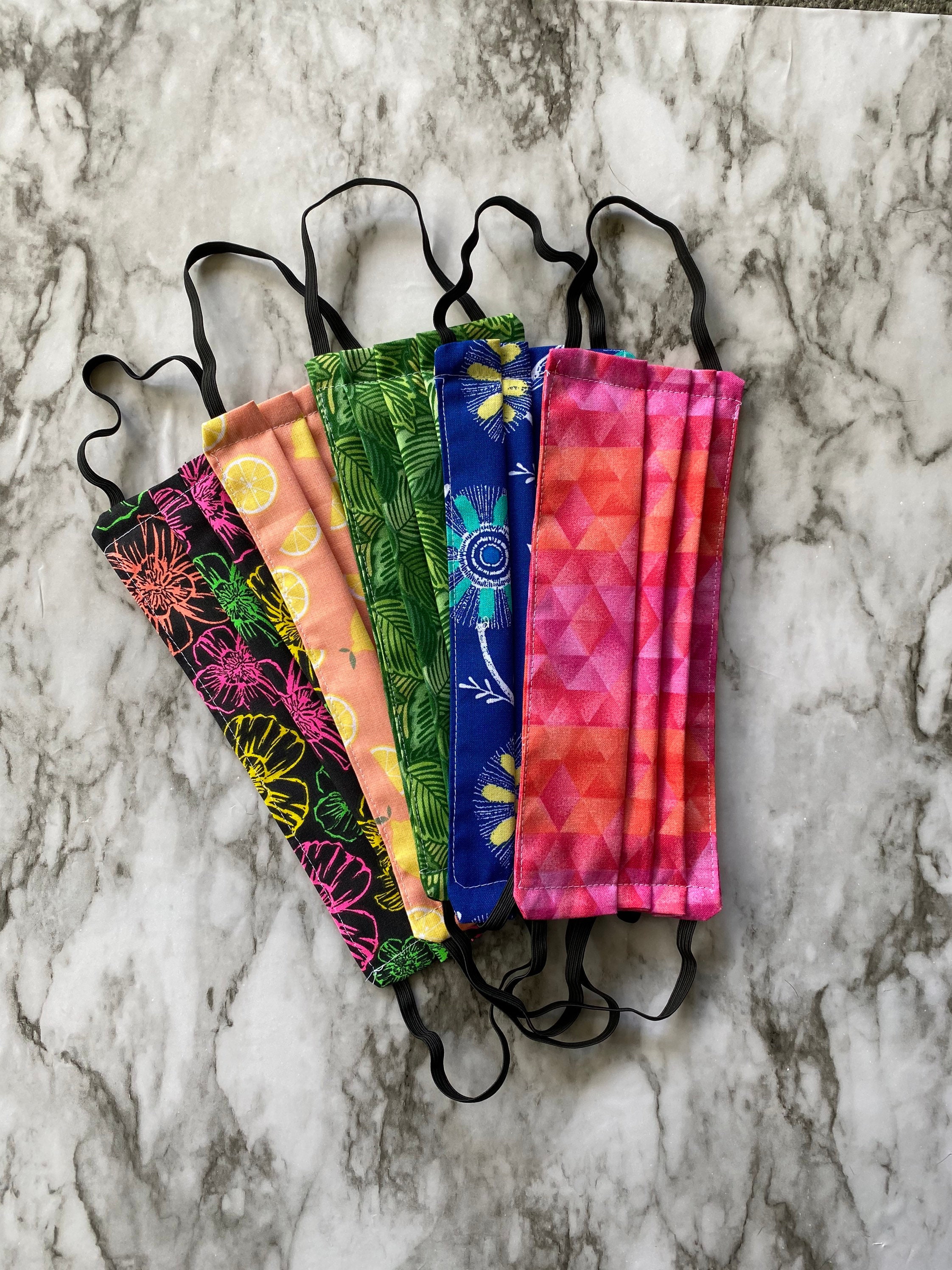 5 Pack Personal Face Mask Covering 100% Cotton Fabric Washable | Etsy