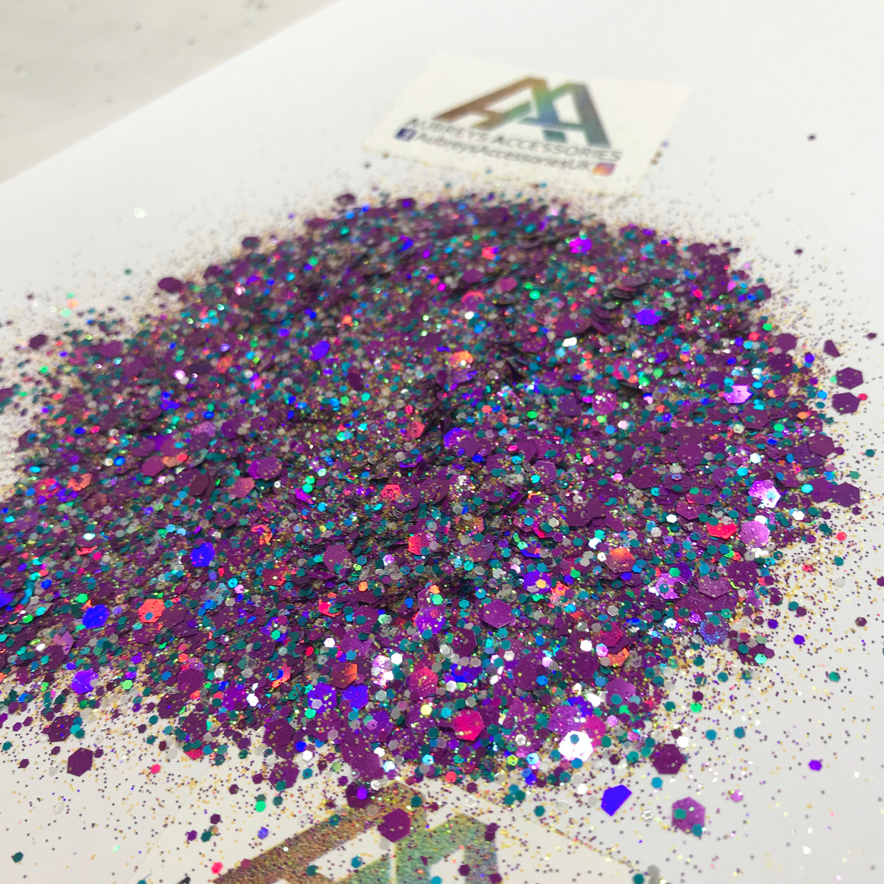 BLUE & PURPLE HOLOGRAPHIC Mixed Glitter Festival Face Body | Etsy