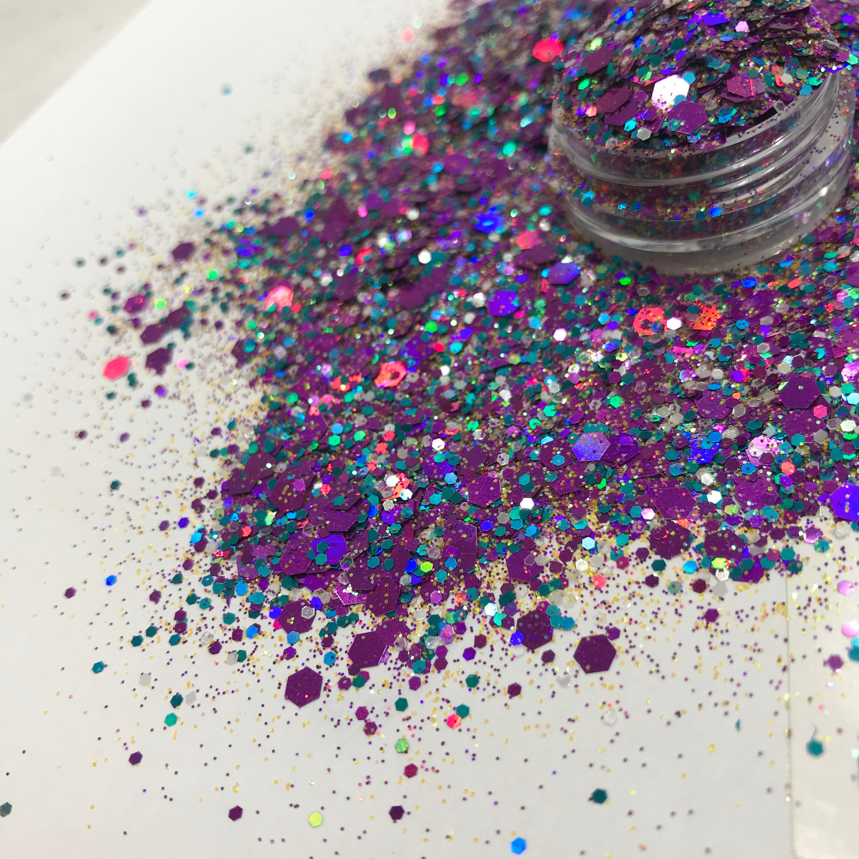 BLUE & PURPLE HOLOGRAPHIC Mixed Glitter Festival Face Body | Etsy