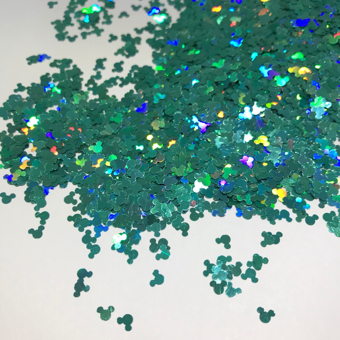 MICKEY MOUSE TURQUOISE Blue holo sequins 4mm glitter festival | Etsy