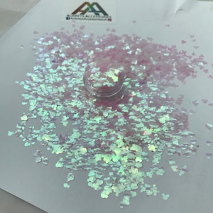 MICKEY MOUSE IRIDESCENT Pink Sequins 4mm Glitter Festival Face | Etsy