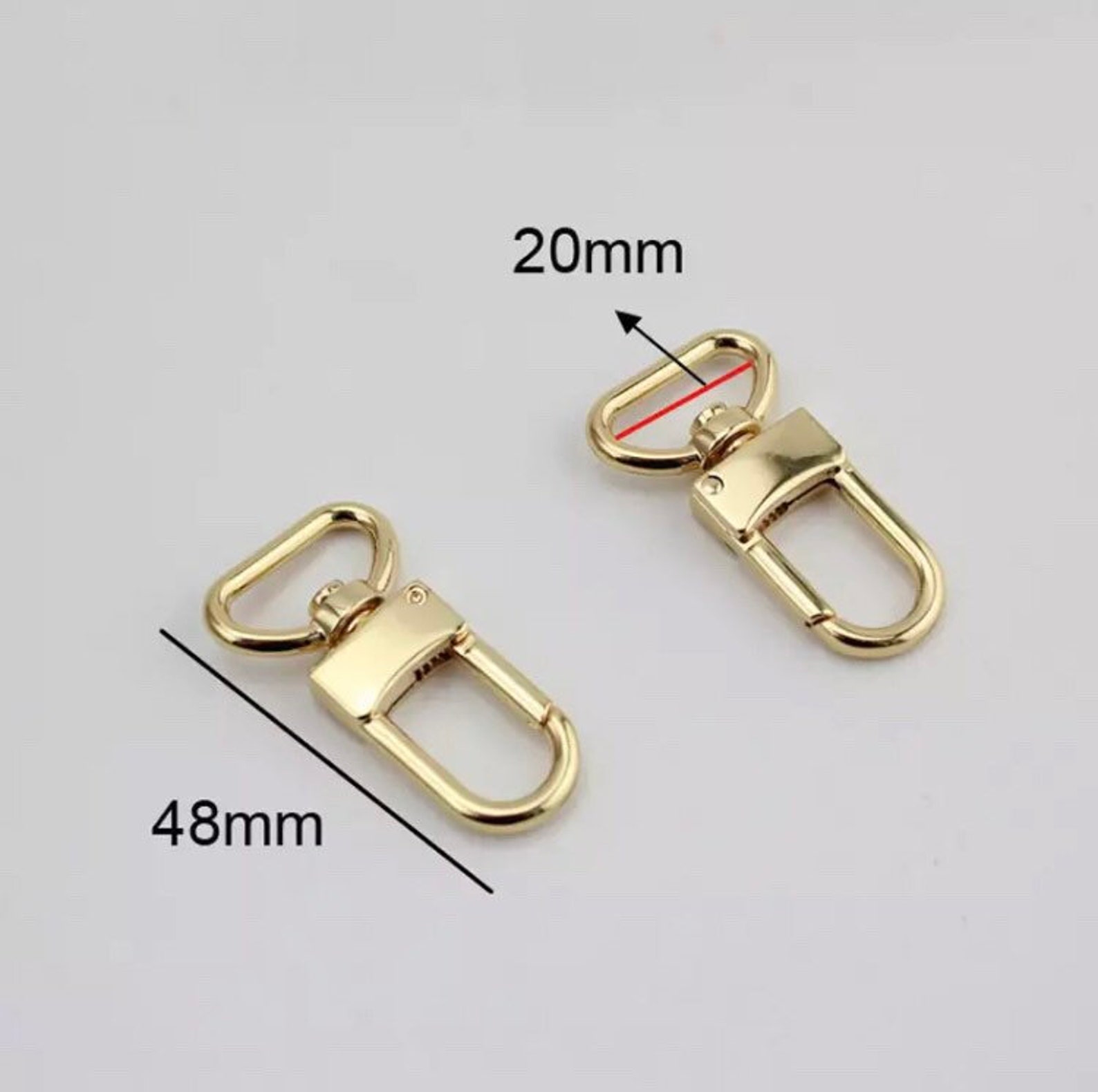 GOLD Handbag HOOK for LUGGAGE Tag or Keyring Unbranded Gold Lobster ...