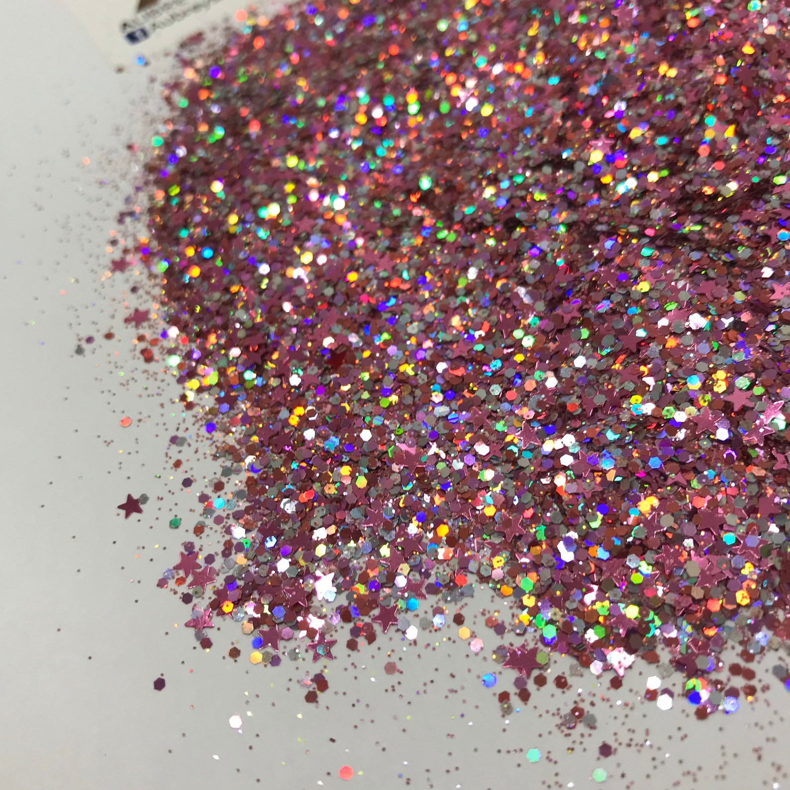 PINK & SILVER HOLOGRAPHIC Mixed Glitter Festival Face Body Hair Nail ...