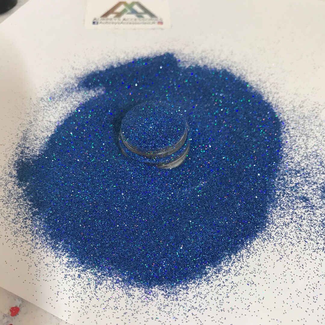 Royal BLUE FINE GLITTER Holographic Sparkly Nail Art Crafts Mua Tech ...
