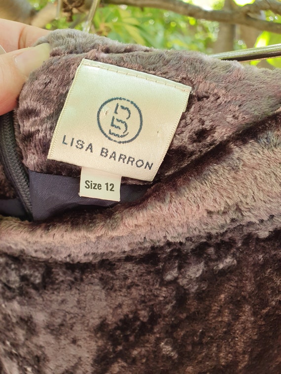 Vintage "Lisa Barron" Designer Velvet Skirt || AU 12 - Gem