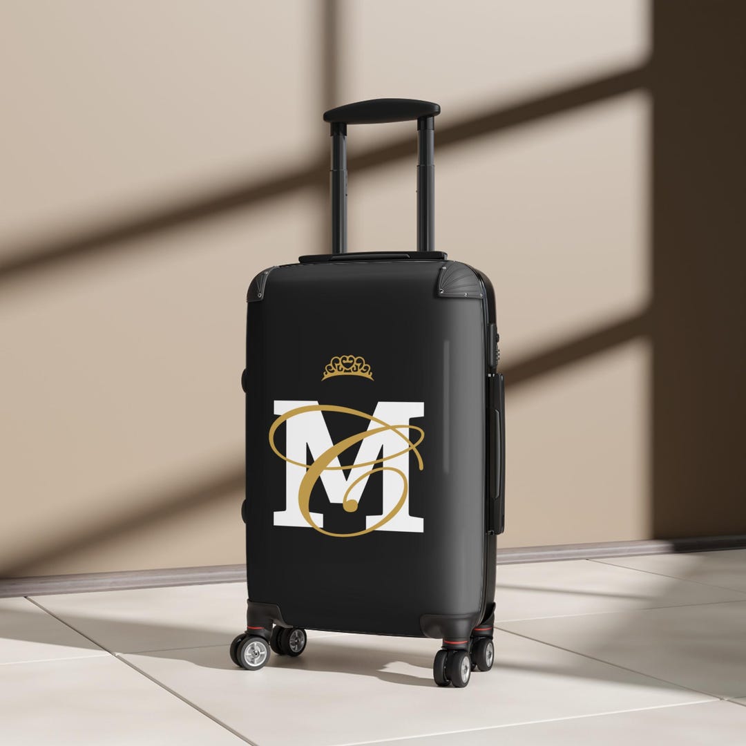 Travel Suitcase With Personalized Crown Level Design - Customizable ...