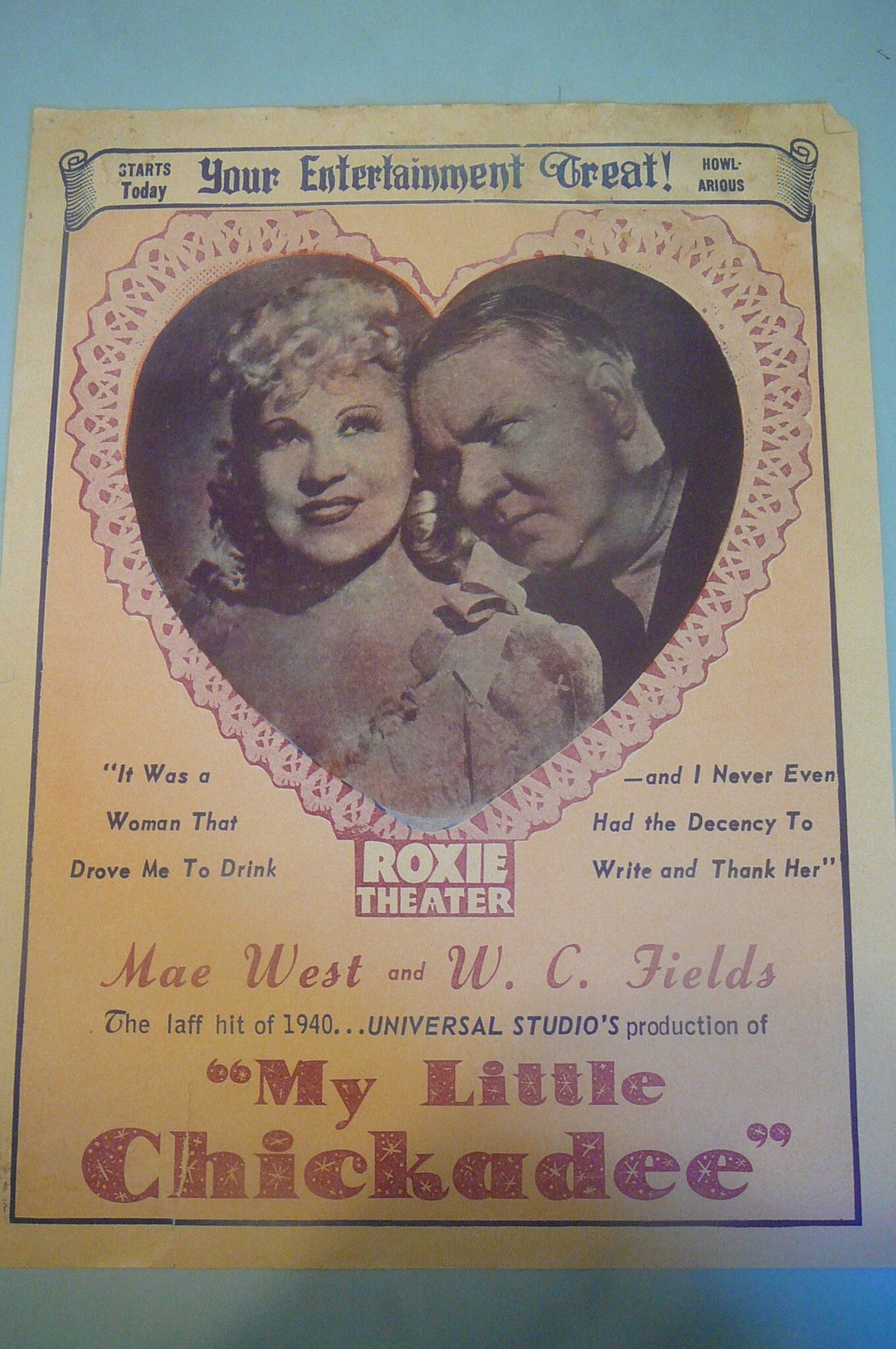 MY LITTLE CHICKADEE Mae West...w C Fields Roxie Theater Poster - Etsy