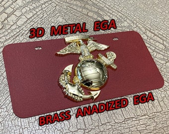 Red Metal License Plate Frames - Etsy