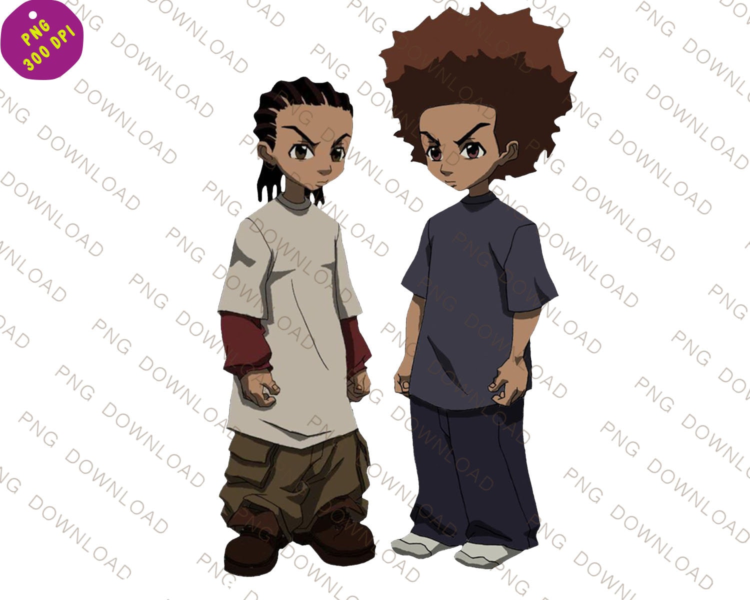 The Boondocks Wallpaper Riley And Huey
