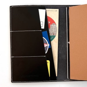 A5 Leather Notebook Cover Refillable, Cover in Black Leather A5 Size ...