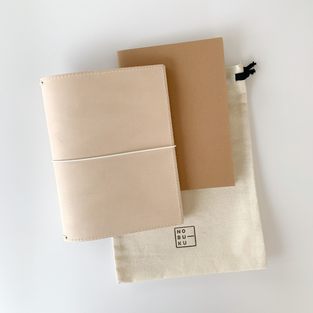 Natural Leather B6 Notebook Cover – Handmade Full Grain Leather Journal ...