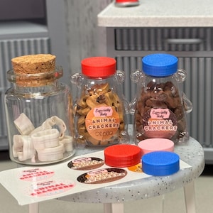Miniature Animal Cracker Kit | 1:6 Scale Dollhouse Accessory | 3D ...