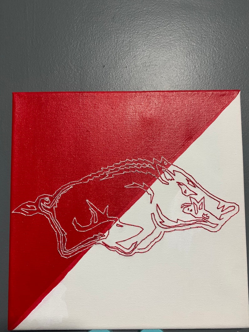 University of Arkansas Fayetteville Razorbacks Embroidered - Etsy