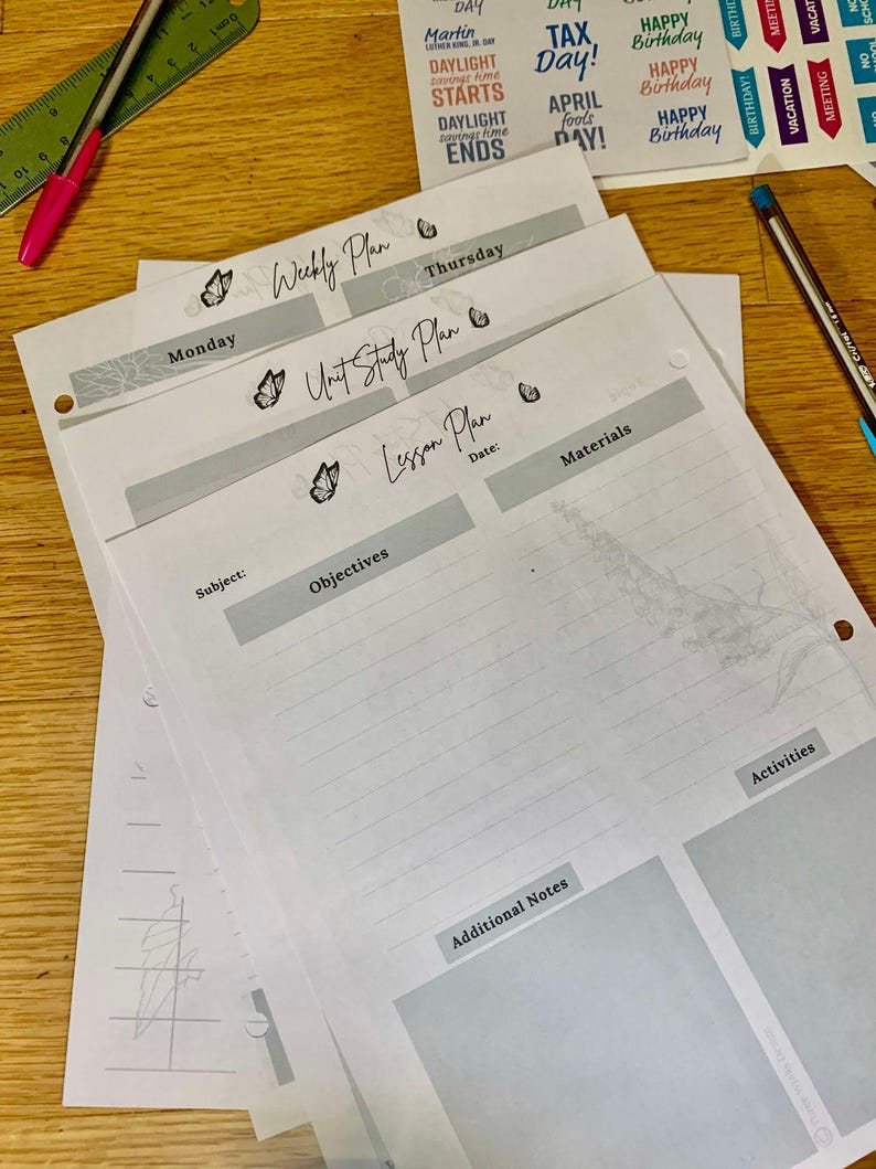 1970s Version of the Ultimate Homeschool Planner - Etsy