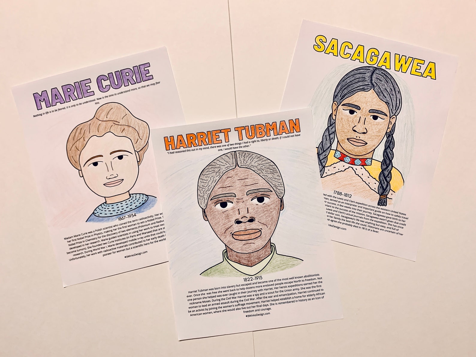 Women's History Coloring Pages - Etsy