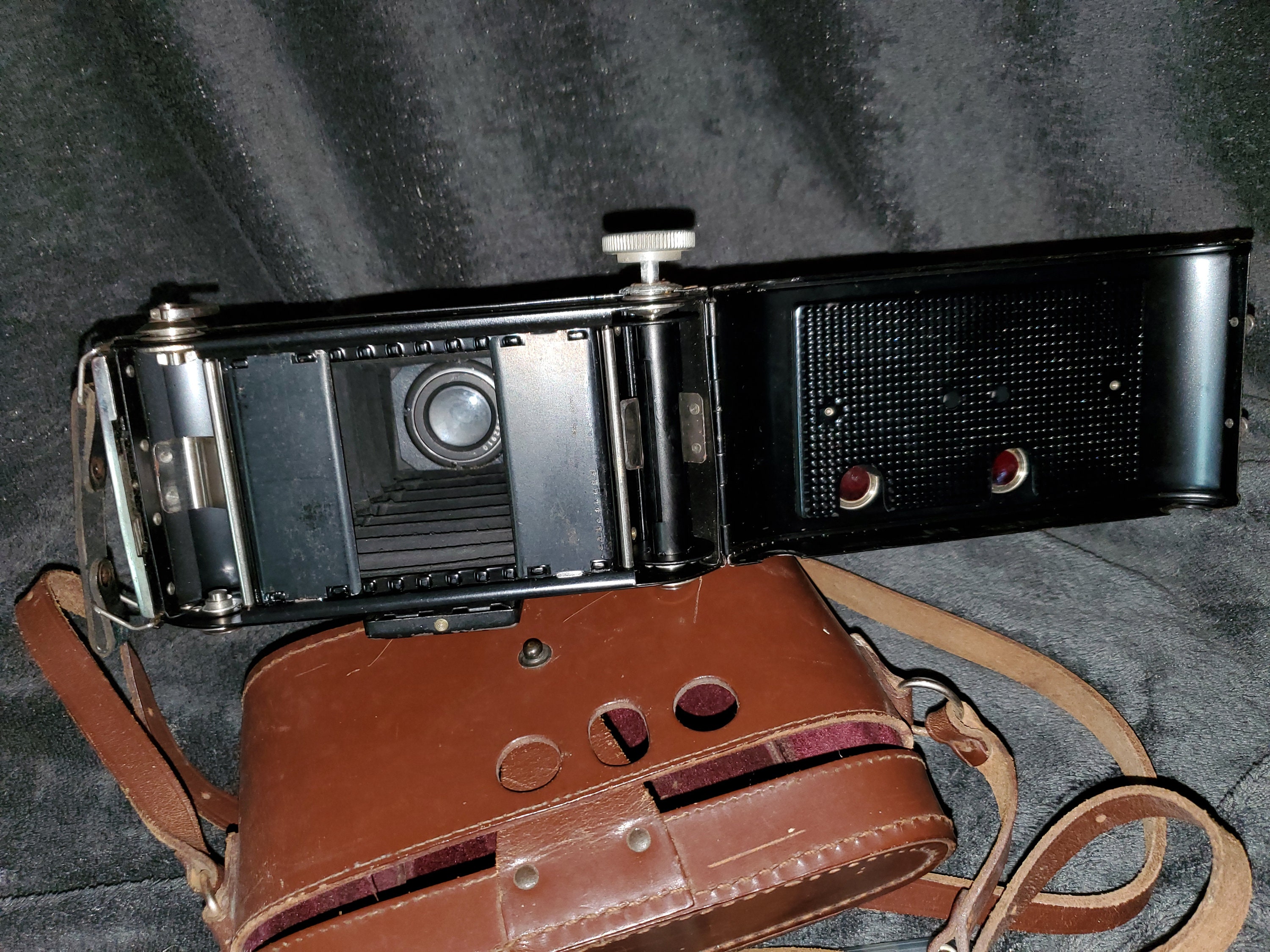 Vintage Wirgin Folding Prontor II Camera & Caseschneider-kreuznach ...